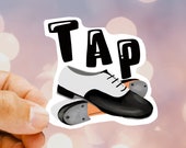 Tap Vinyl Sticker Dance Sticker Tap Dance Weatherproof - Etsy