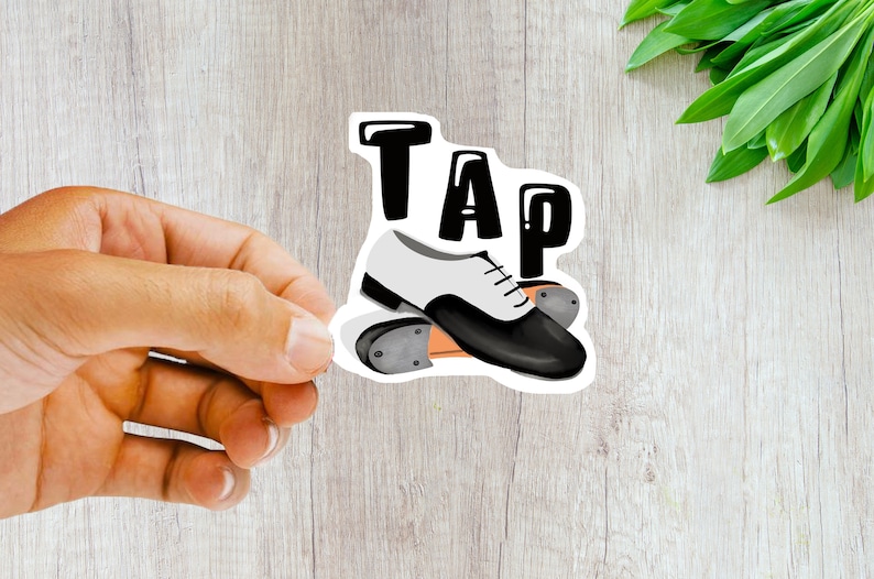 Tap Vinyl Sticker Dance Sticker Tap Dance Weatherproof - Etsy