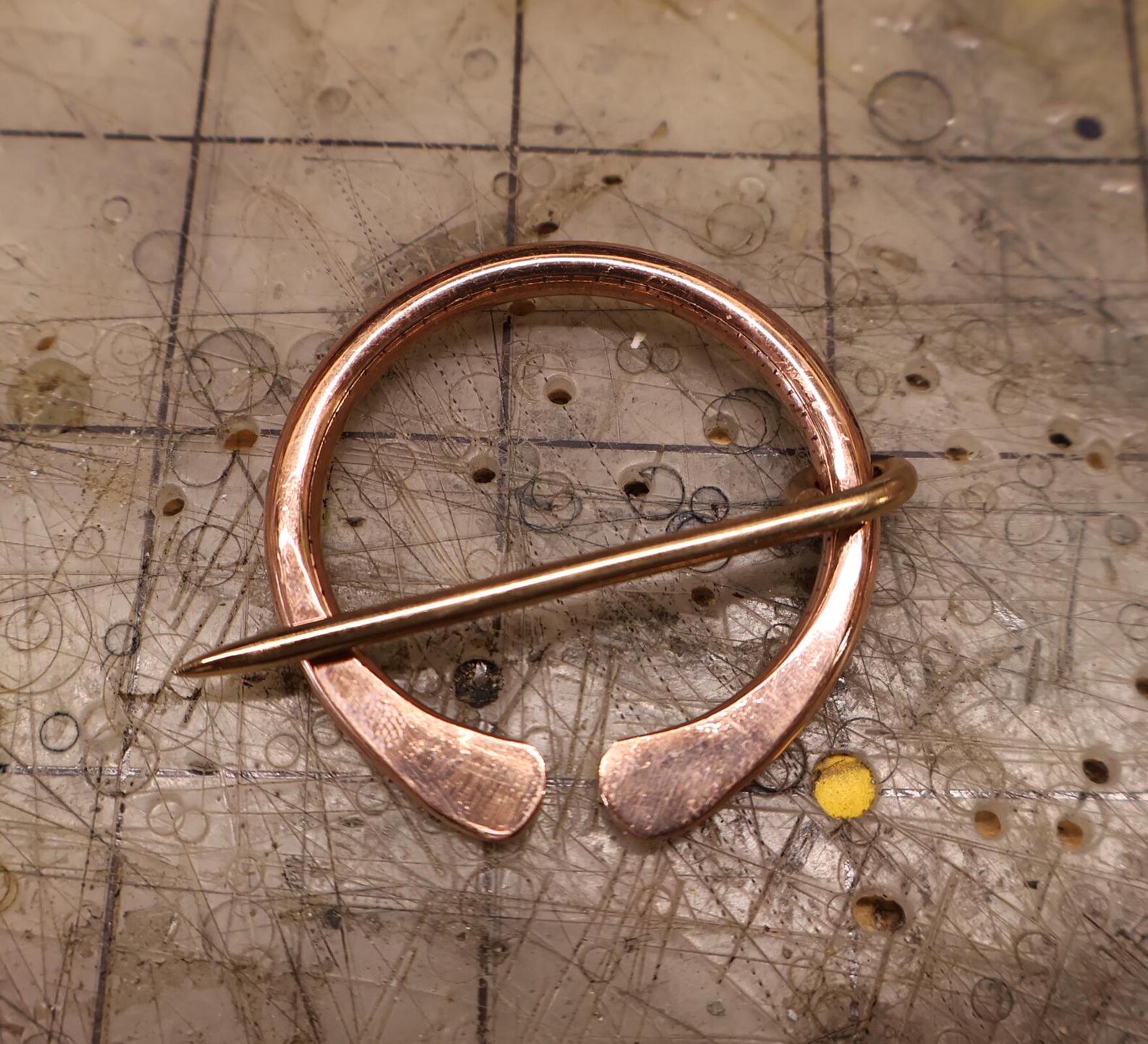 Hand Made Penannular, Kilt or Blanket Pins Bronze and Copper - Etsy