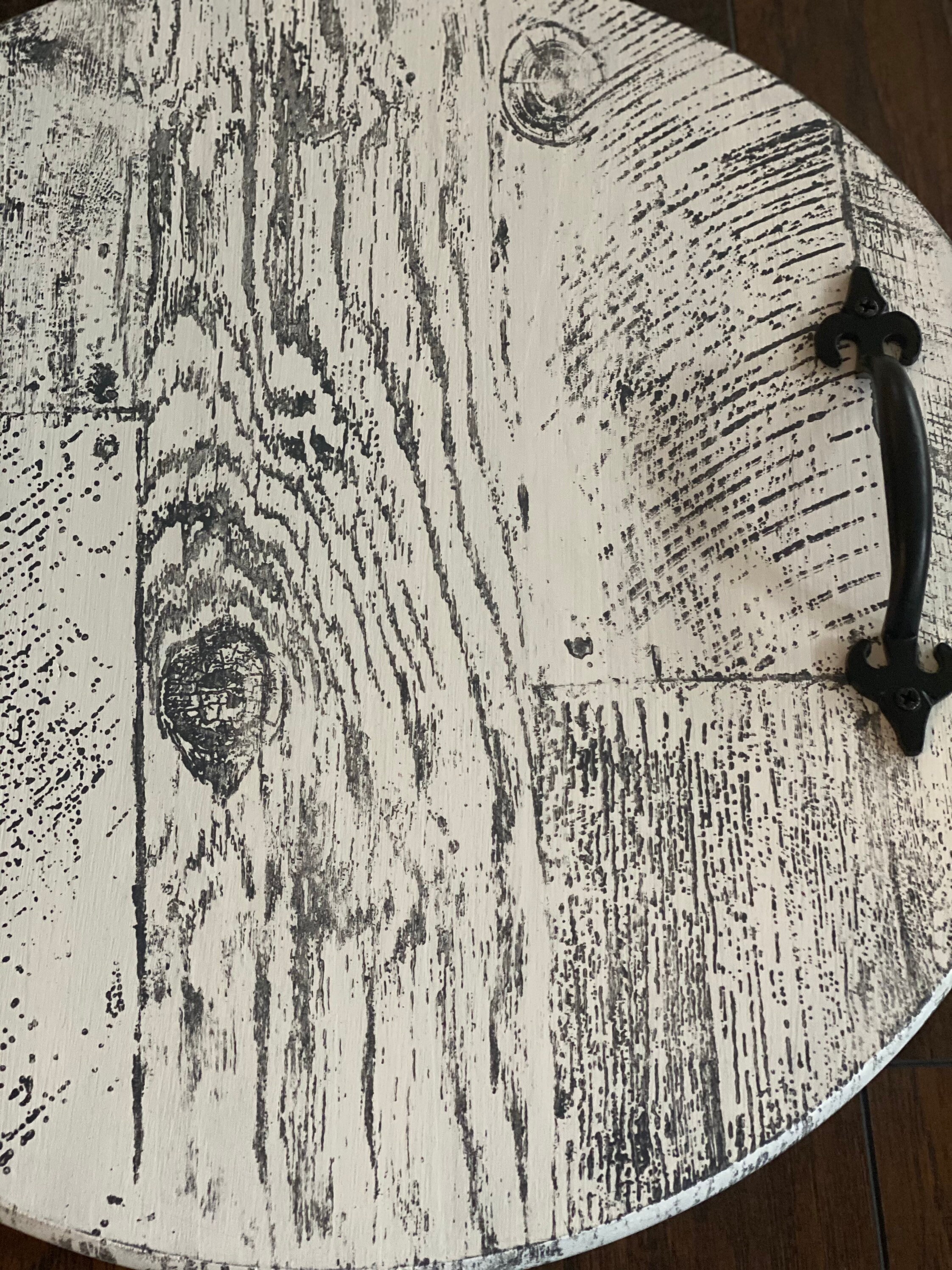 White Wood Tray Shabby Chic Wood Tray Farmhouse Tray | Etsy