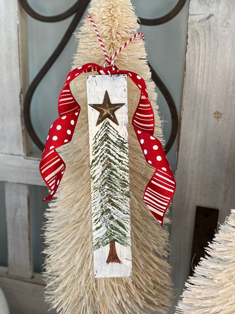 Set of 3 Handmade Rustic Ornaments / Christmas Ornaments - Etsy