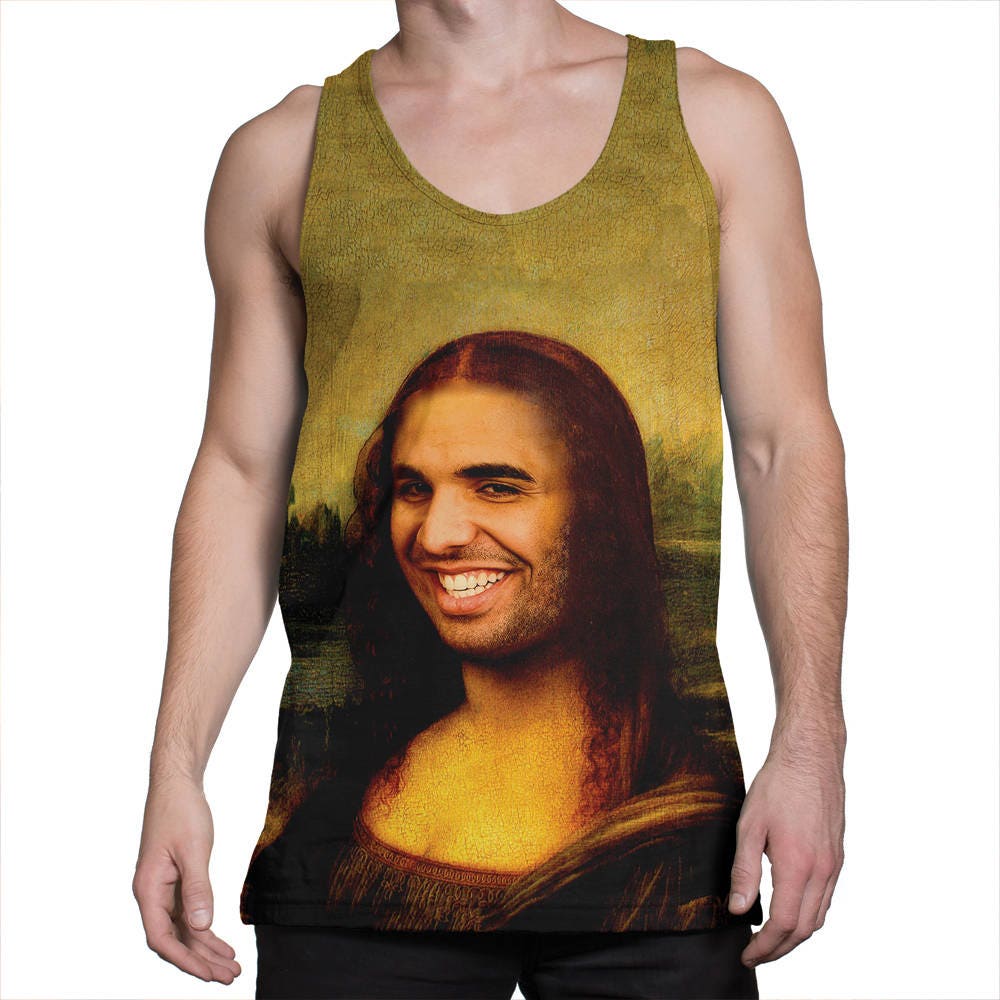 Drake Mona Lisa tank top Funny tanktop Meme tank top | Etsy