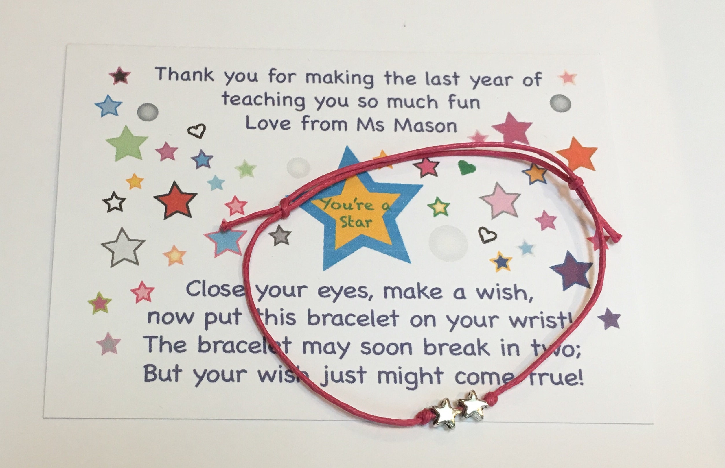 Set of 10 Teachers' Personalised End of Term Gifts for - Etsy UK