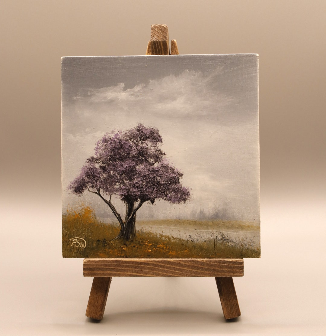 4x4 Landscape Original Oil Painting Miniature Fine Art Contemporary Art ...