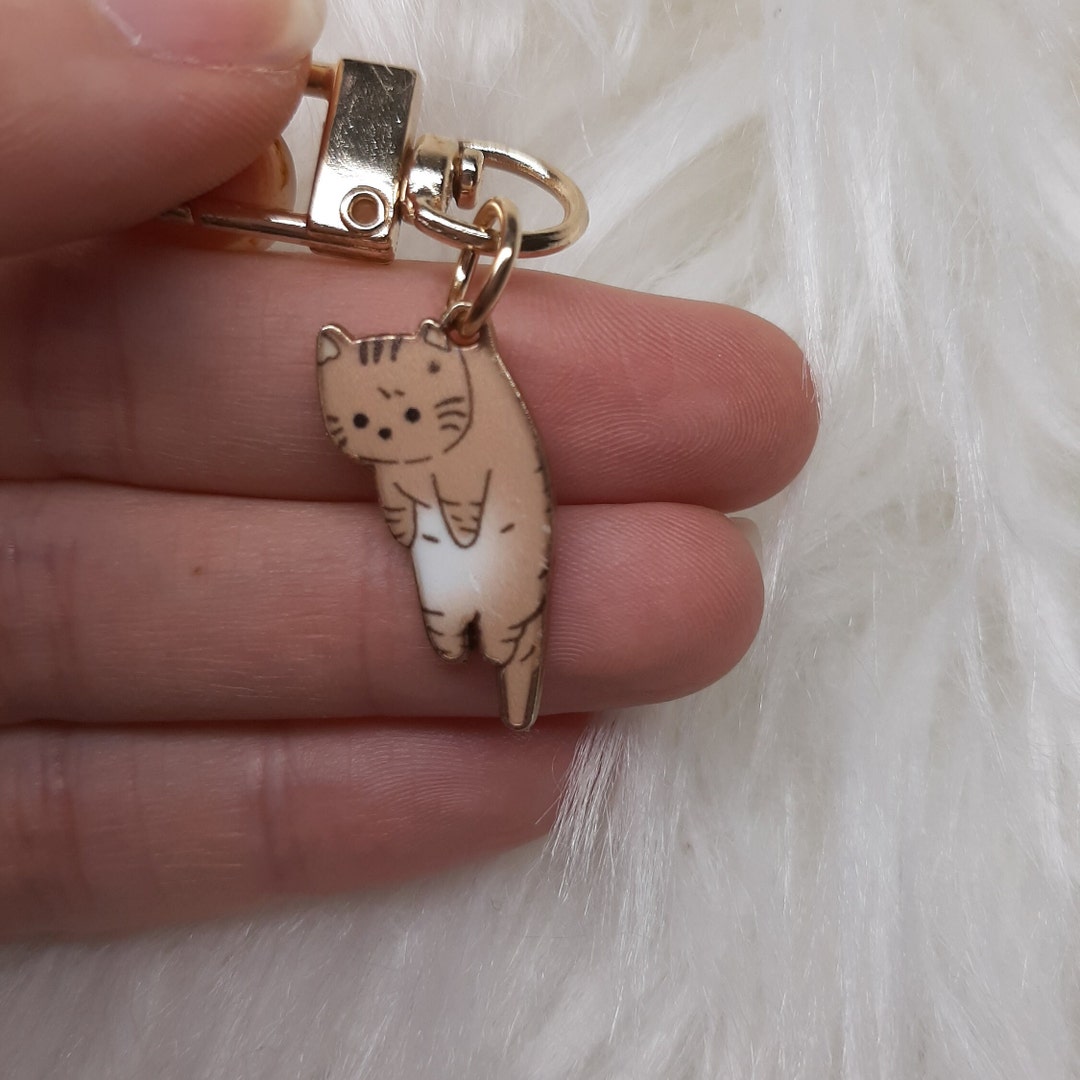 Dangling Cats Keyring, Tiny Cute Cat, Cat Lover Gift - Etsy UK
