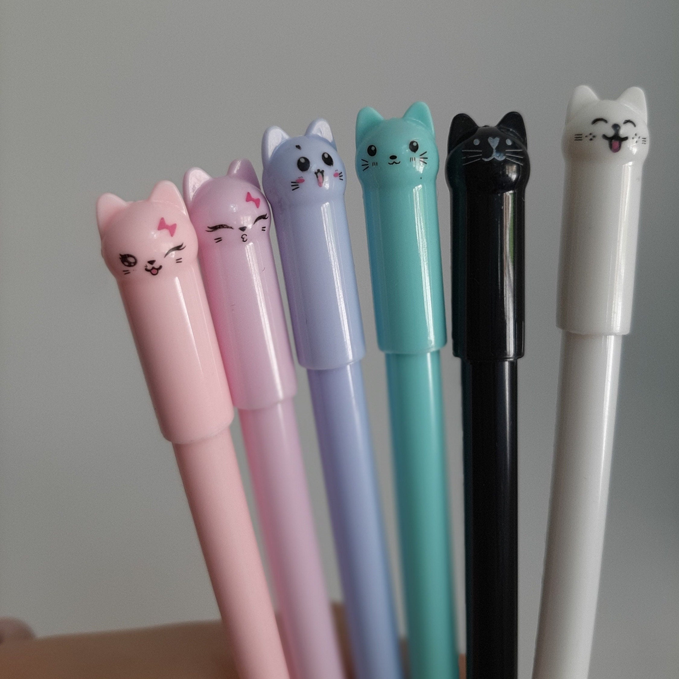 6 Cute Cat Pens 0.5 Nib - Etsy
