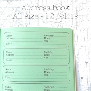 Address Book to Track Your Contacts by Cell Phone Number Email Name ...