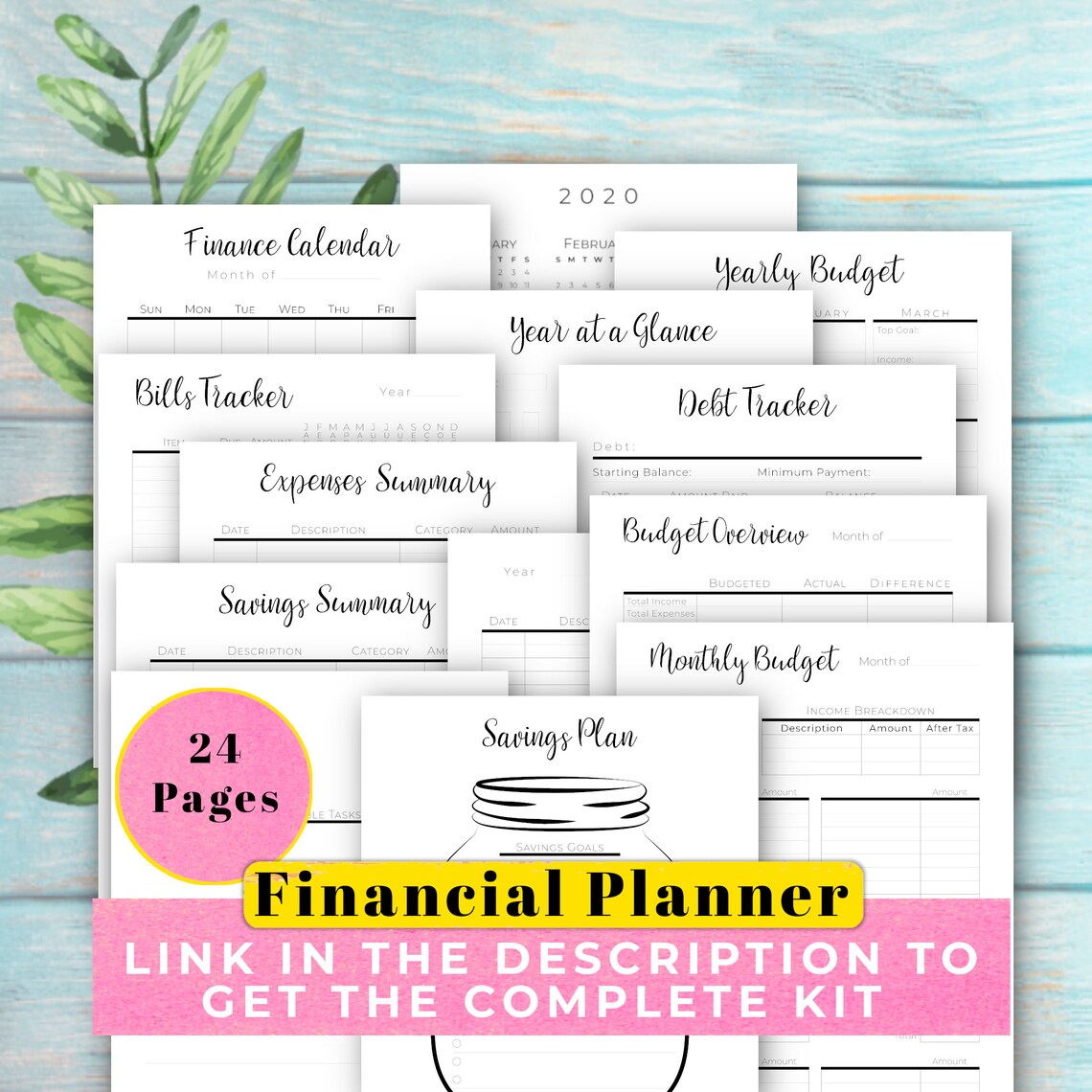 Monthly Bills Tracker Printable Planner Insert Template A5 A4 Letter ...