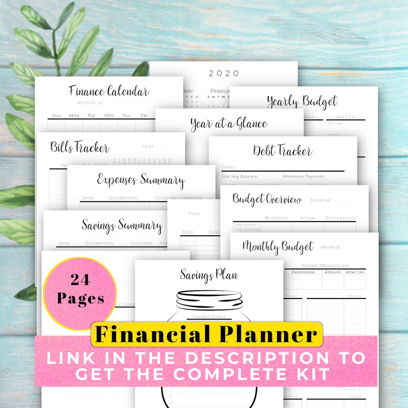 Monthly Bills Tracker Printable Planner Insert Template A5 A4 - Etsy
