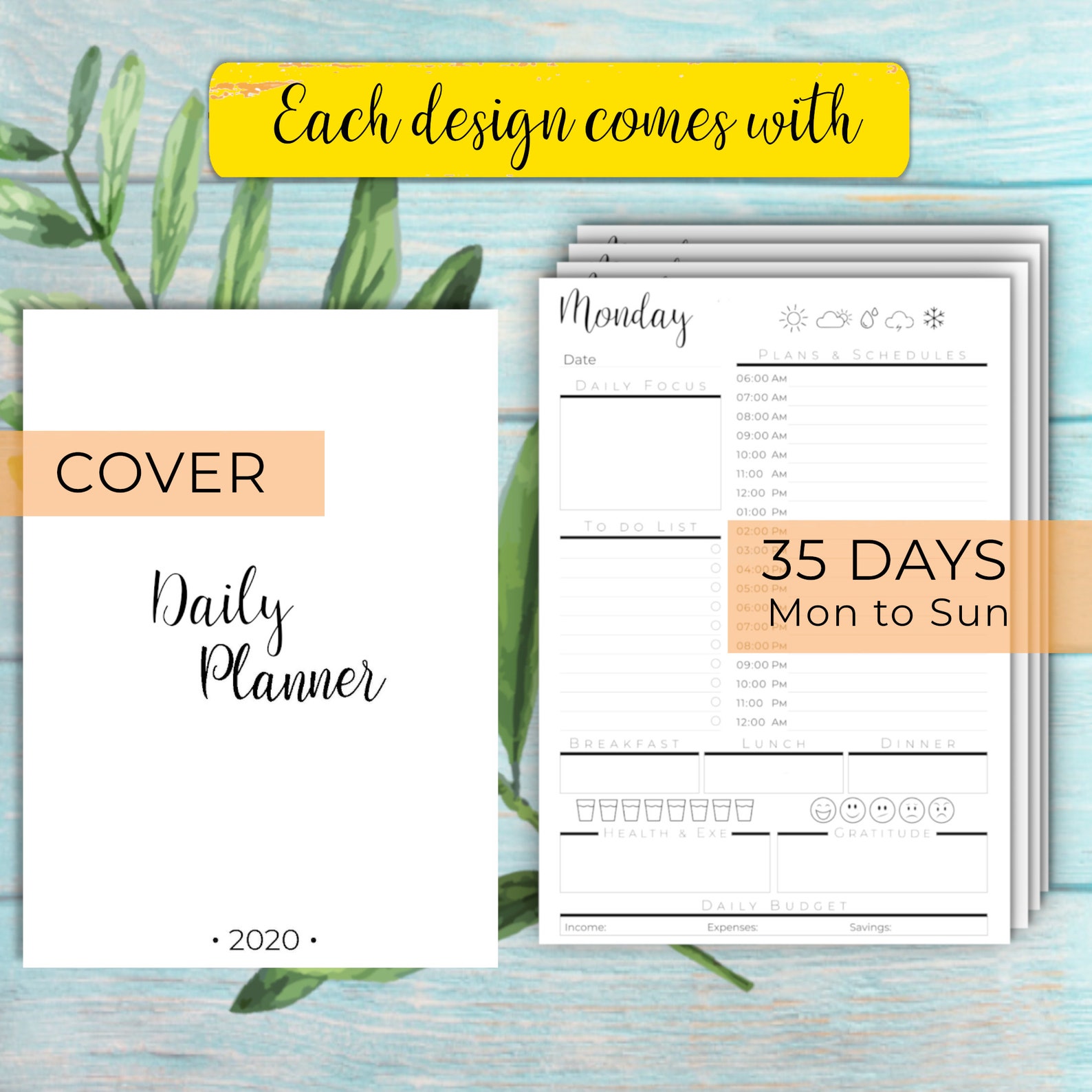 Daily Docket Traveler's Notebook Insert Printable A5 - Etsy