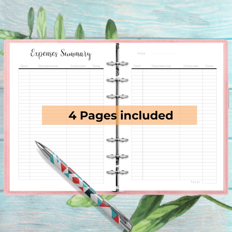 Finance Planner Printable A5 A4 Letter Size Half Letter | Etsy