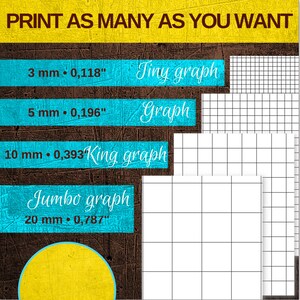 Graph Paper Notebook Printable Traveler's Notebook Insert Midori Refill ...