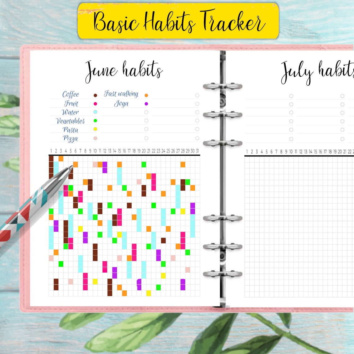 Minimalist Habit Tracker Printable Planner Pages 2 Templates Etsy minimalist-habit-tracker-printable-planner-pages-2-templates-etsy