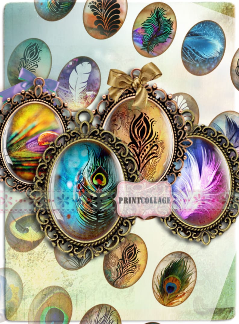 Cabochon Oval Images Digital Printable Sheets 30x40 Mm 30x22 Mm 25x18 ...
