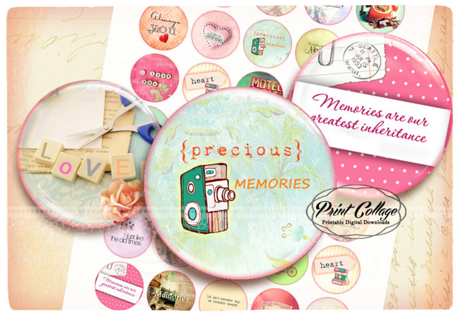 Digital Printable Images for Button Machine 1.313 Inch - Etsy