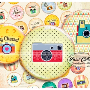 Buttons Pinback Digital Printable Images for Button Machine 1.313 Inch ...