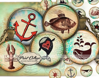 Circle Images for Pendants and Craft Downloadable Images | Etsy