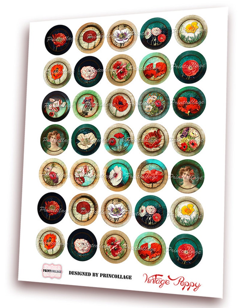 1 Inch Buttons Pinback Digital Printable Images for Button - Etsy