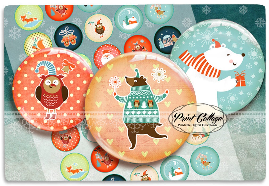 Buttons Pinback Digital Printable Images for Button Machine 1.313 Inch ...