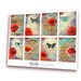 Poppy Flower Tag Images Digital Collage Sheet Designed Gift Tags and ...