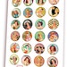 Pin up Girls - Digital Printable Sheet Cabochon Images 1.5 Inch 1inch ...
