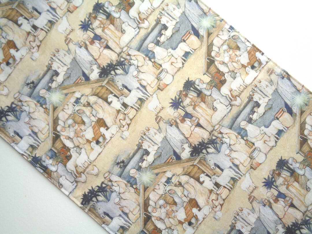 Nativity Table Runner Christmas Runner Nativity Scene Decor 36 - Etsy