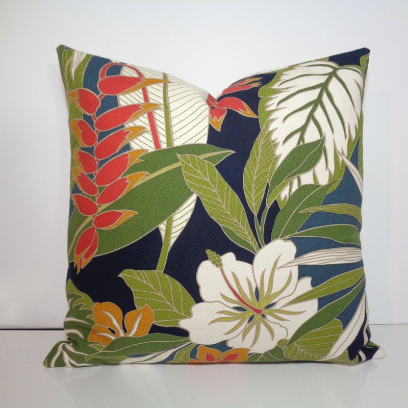 Tropical Pillow - Etsy