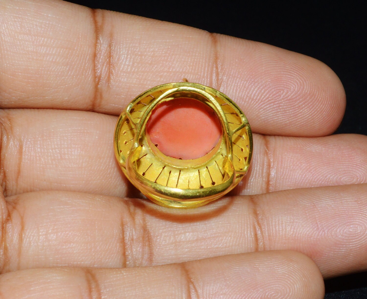 Coral Ring Antique Ring Fine Asian Chinese Ethnic 21K | Etsy