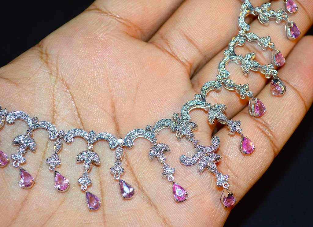 Sapphire Necklace Sapphire Set Natural Untreated 14.1CTS | Etsy