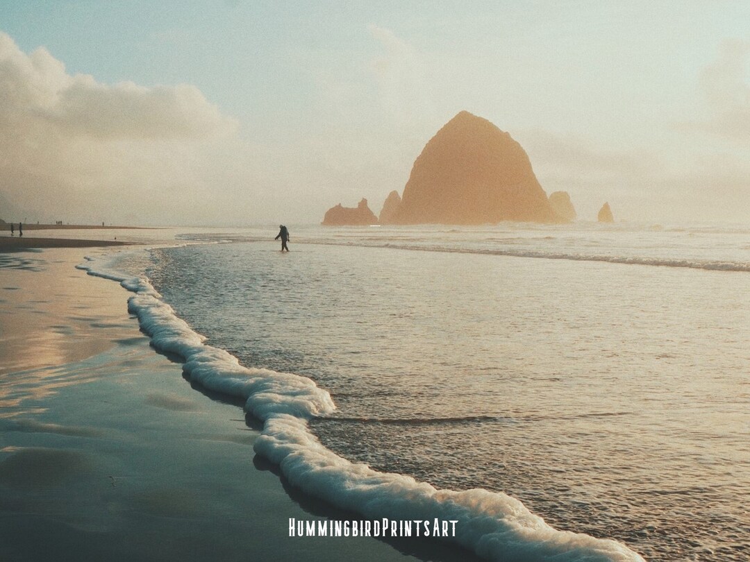 Cannon Beach Print, Oregon Travel Poster, Oregon Wall Art, Oregon Coast ...