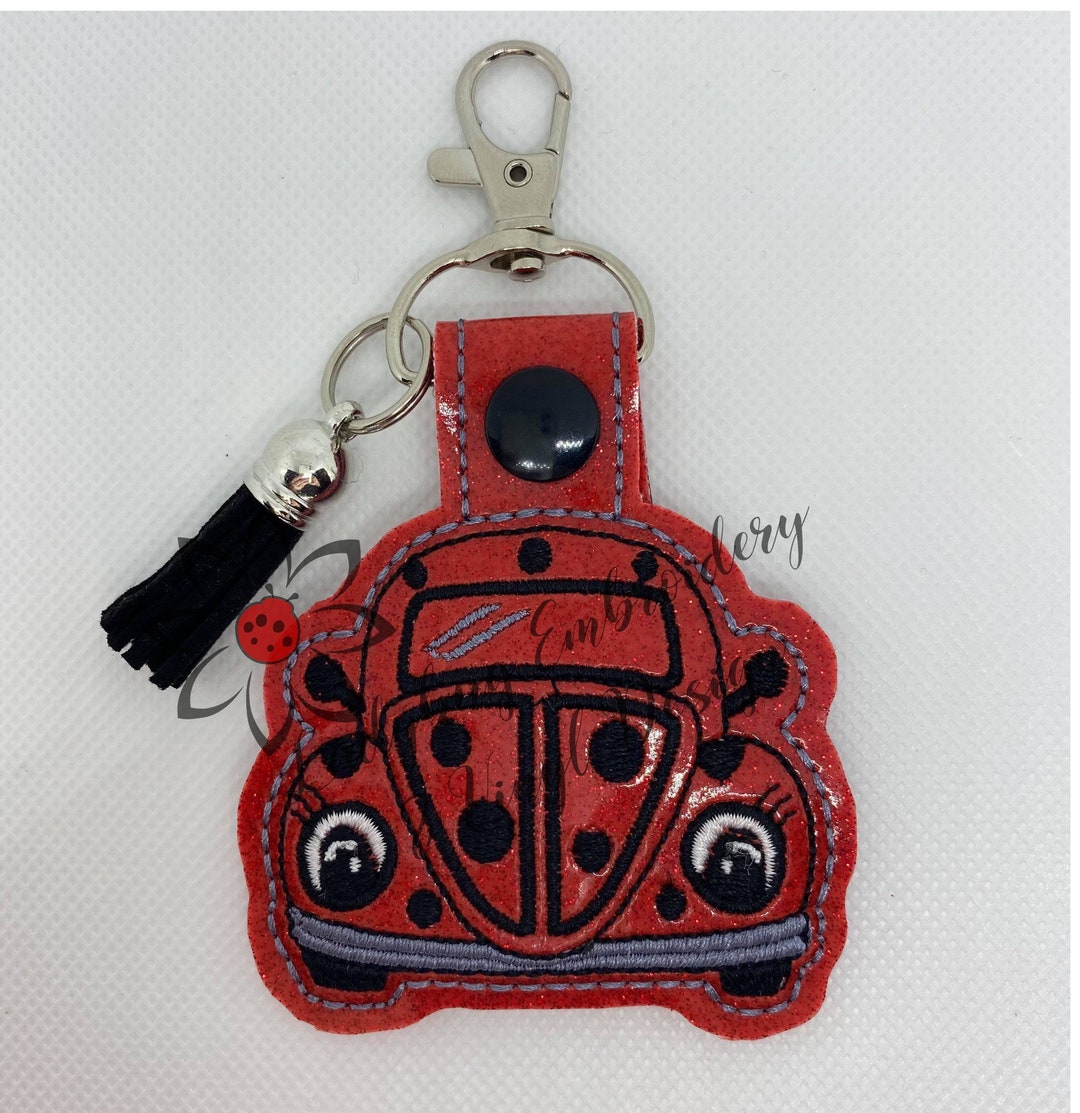 Lady-bug Key Fob Embroidery Design - Etsy