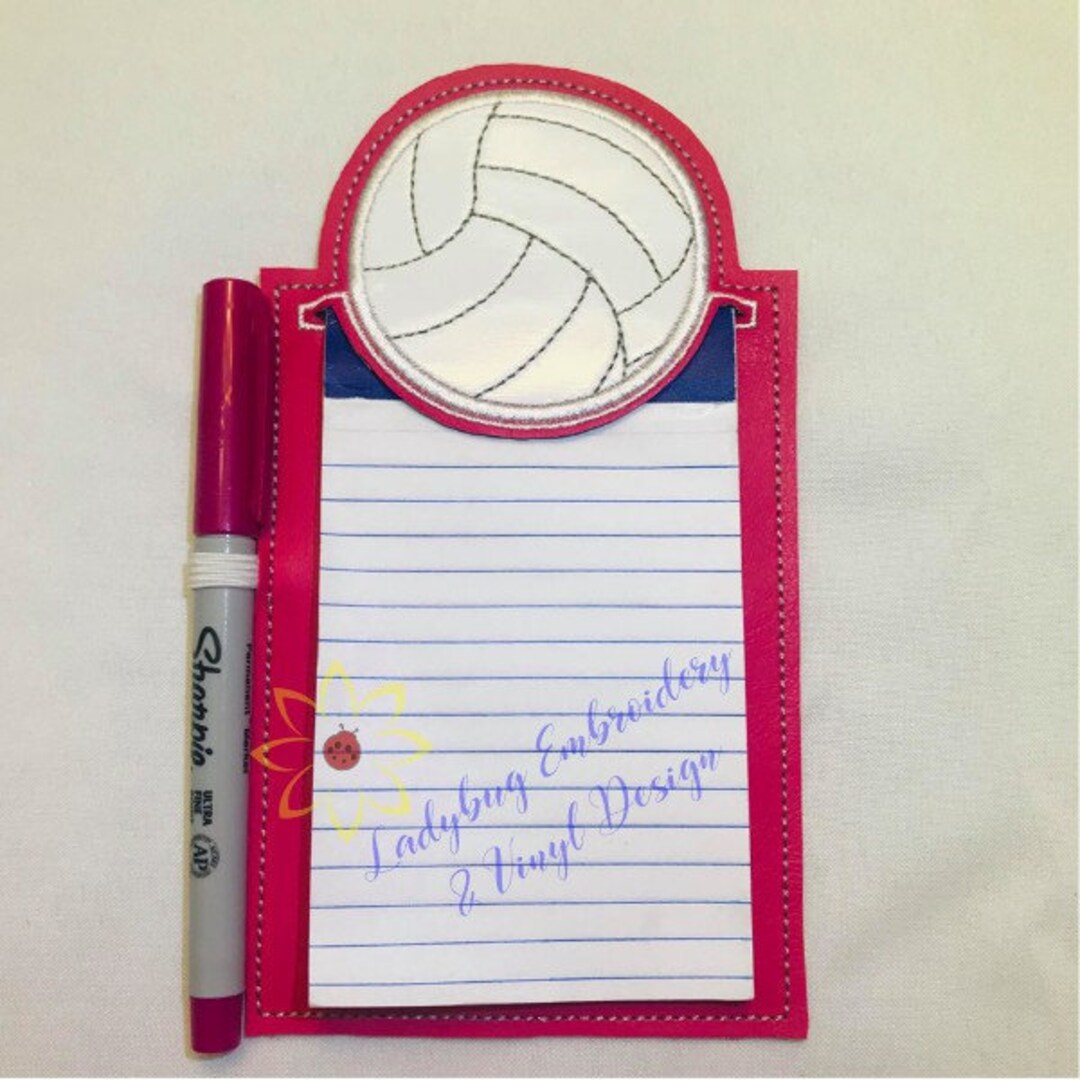 Volleyball Notepad Holder - Etsy