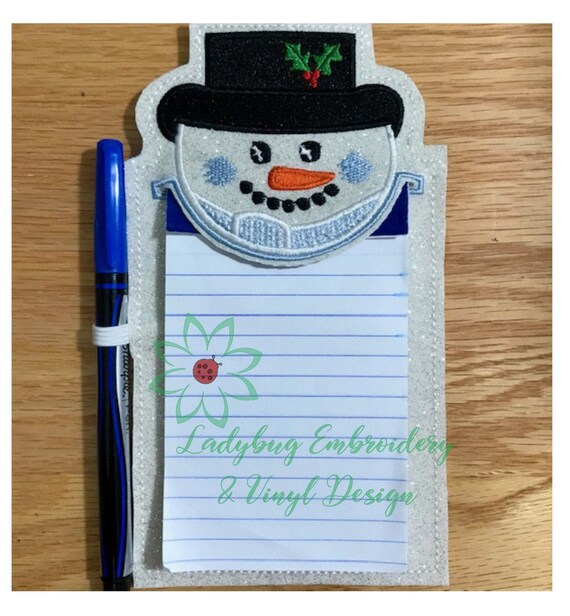Snowman Notepad Holder | Etsy
