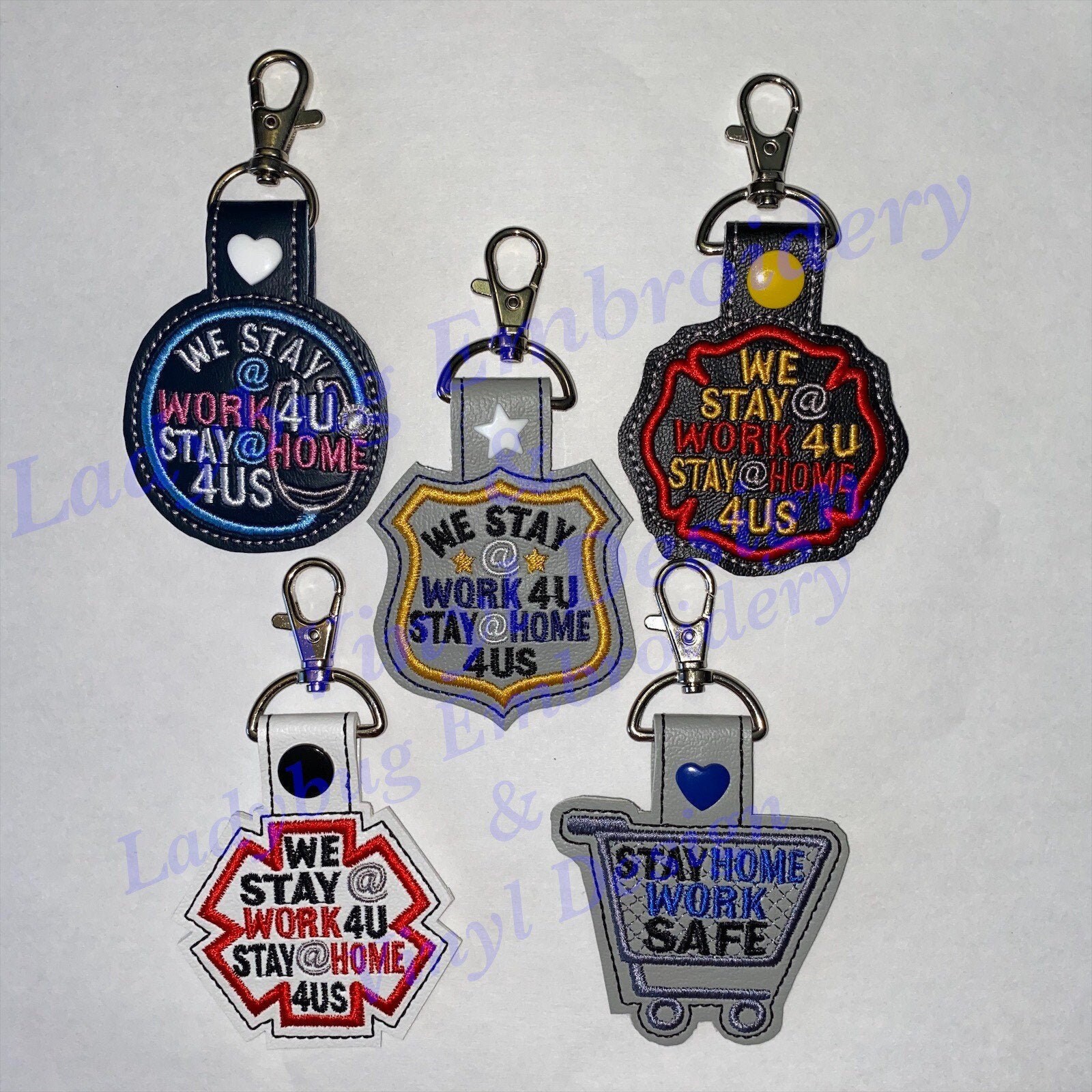 Essential Worker Key Fob Design Pack - Etsy