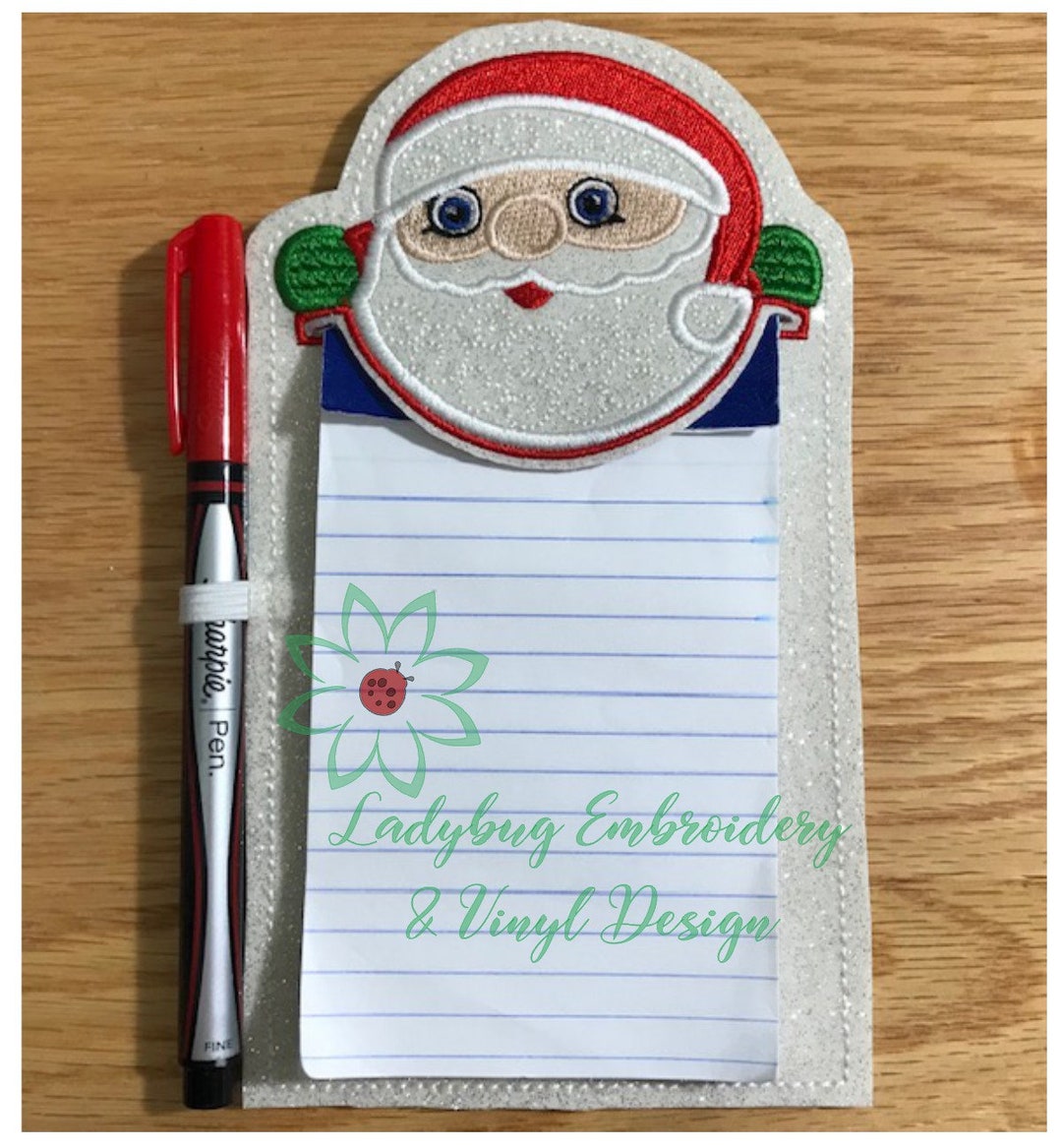 Santa Notepad Holder - Etsy