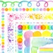 SQUARE Pastel Rainbow Watercolor Borders Watercolour Clip | Etsy