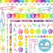 School Clipart Borders, Teacher Clipart, Supplies, Rainbow Apple ...