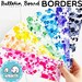 Watercolor Splatter Bulletin Board Borders Printable Rainbow - Etsy