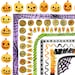 Skinny Fall Clipart Borders, Thanksgiving Clipart Frames, Pumpkin ...