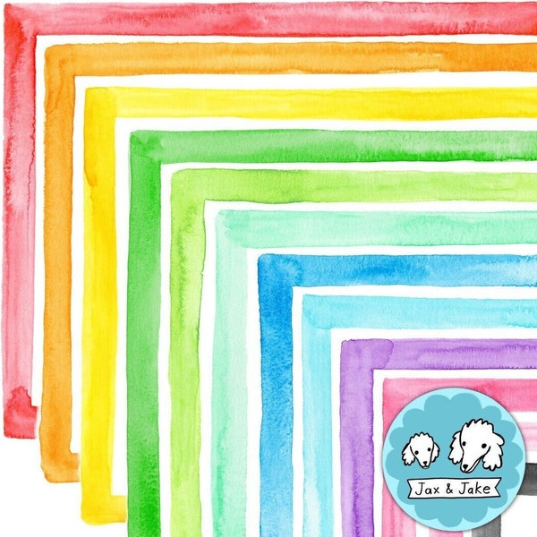 Printable Rainbow Watercolor Bulletin Board Letters and Numbers ...