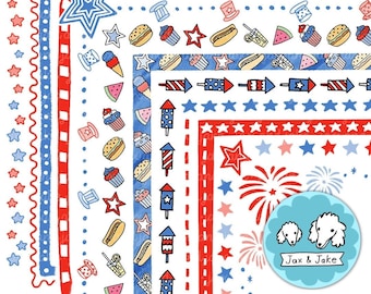 Watercolor Banner Clipart With Outlines 2x8 Printable Label - Etsy