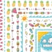 Watercolor Rainbow Clipart Borders, Skinny, Full-page and Confetti Clip ...