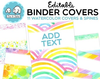 EDITABLE Teacher Binder Covers and Spines Classroom - Etsy
