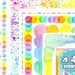 SQUARE Pastel Rainbow Watercolor Borders, Watercolor Clip Art Frames ...