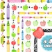 Watercolor Back to School Clipart Borders Apple Crayons and - Etsy