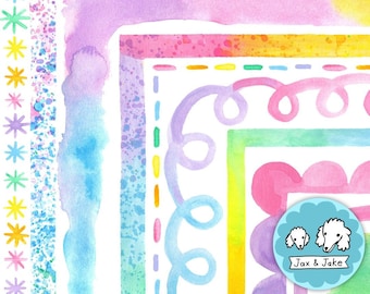 Hand-drawn Gingham Clipart Border Set Checkered Farmhouse - Etsy