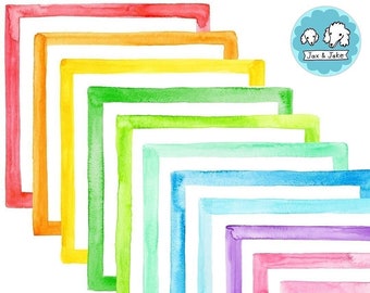 Watercolor Border - Etsy