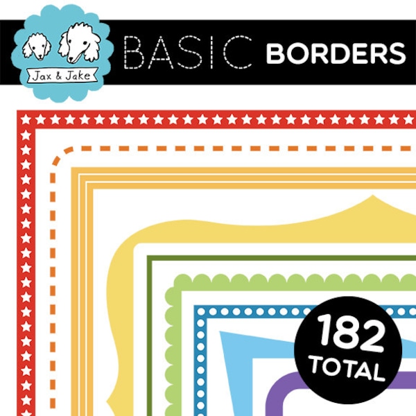 Digital Borders - Etsy