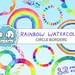 Editable Rainbow Watercolor Door Decor Welcome Sign - Etsy