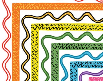 Whimsical borders | Etsy